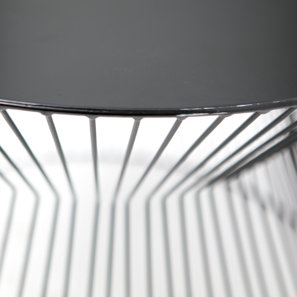 Suus sidetable metal black
