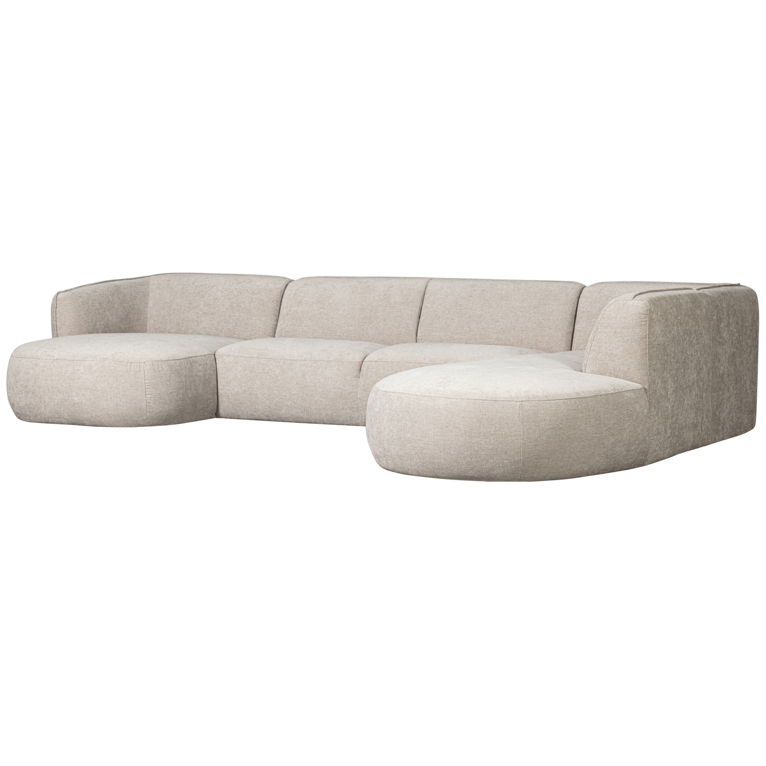 Polly sofa U-shape right sand
