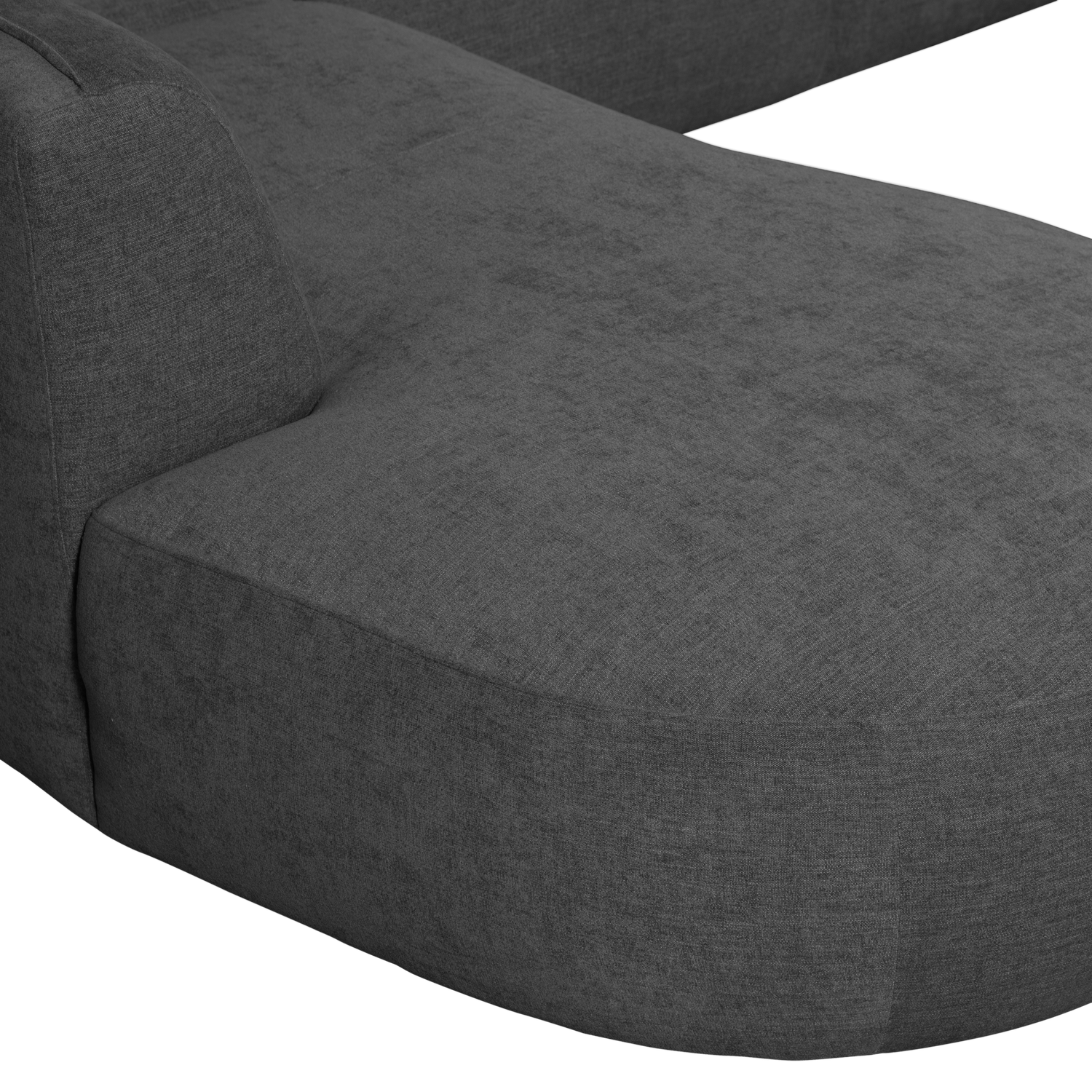 Polly sofa U-shape left grey