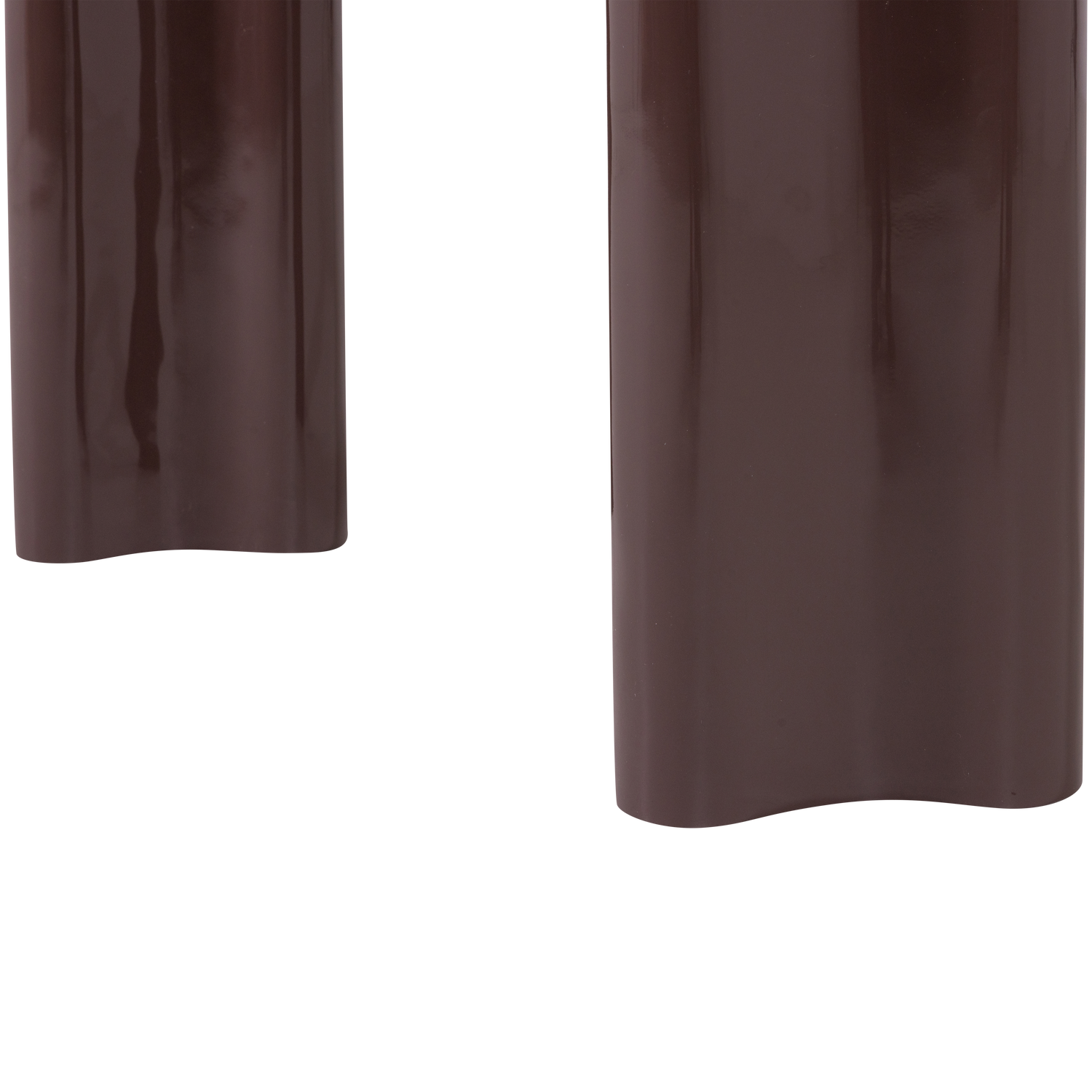 Evara side table wood high gloss dark brown