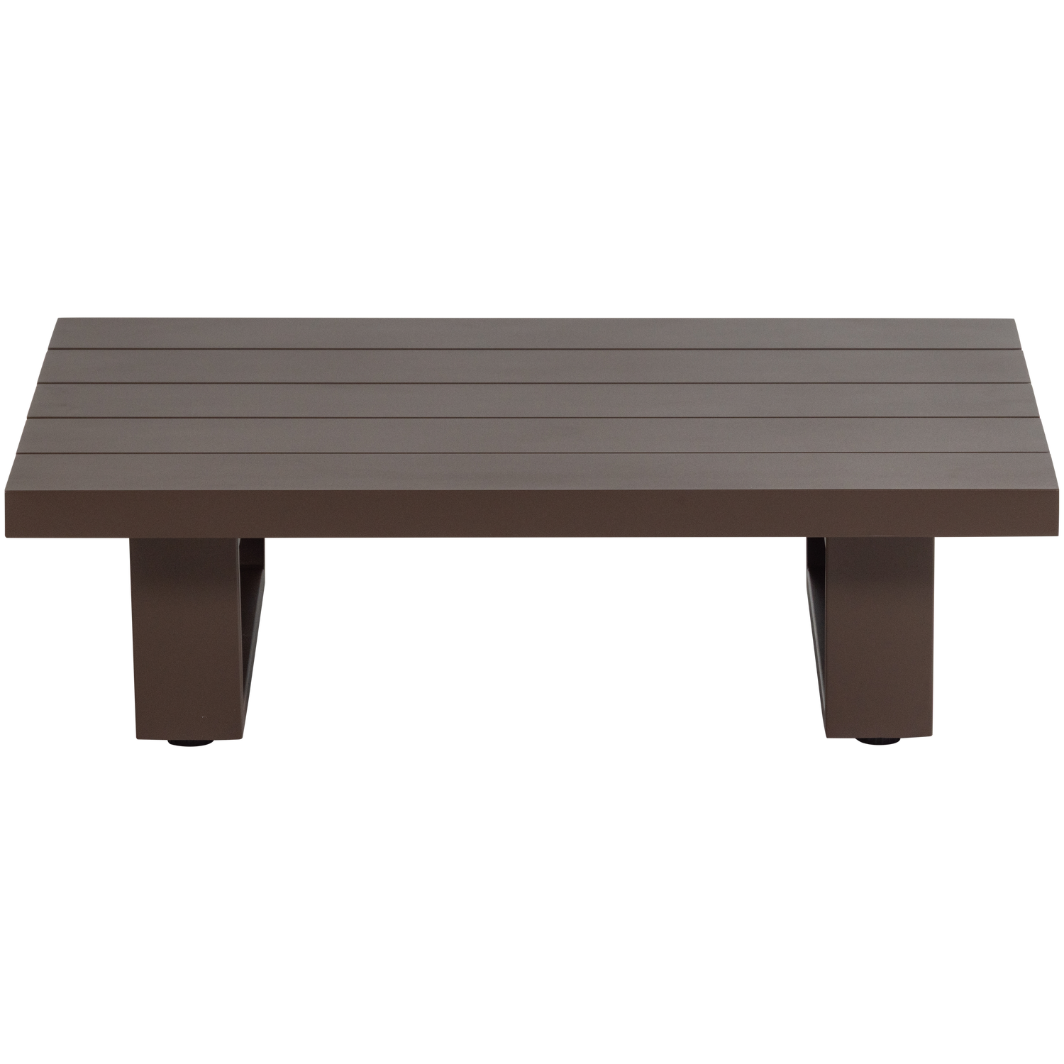 Bear garden square coffee table aluminium brown