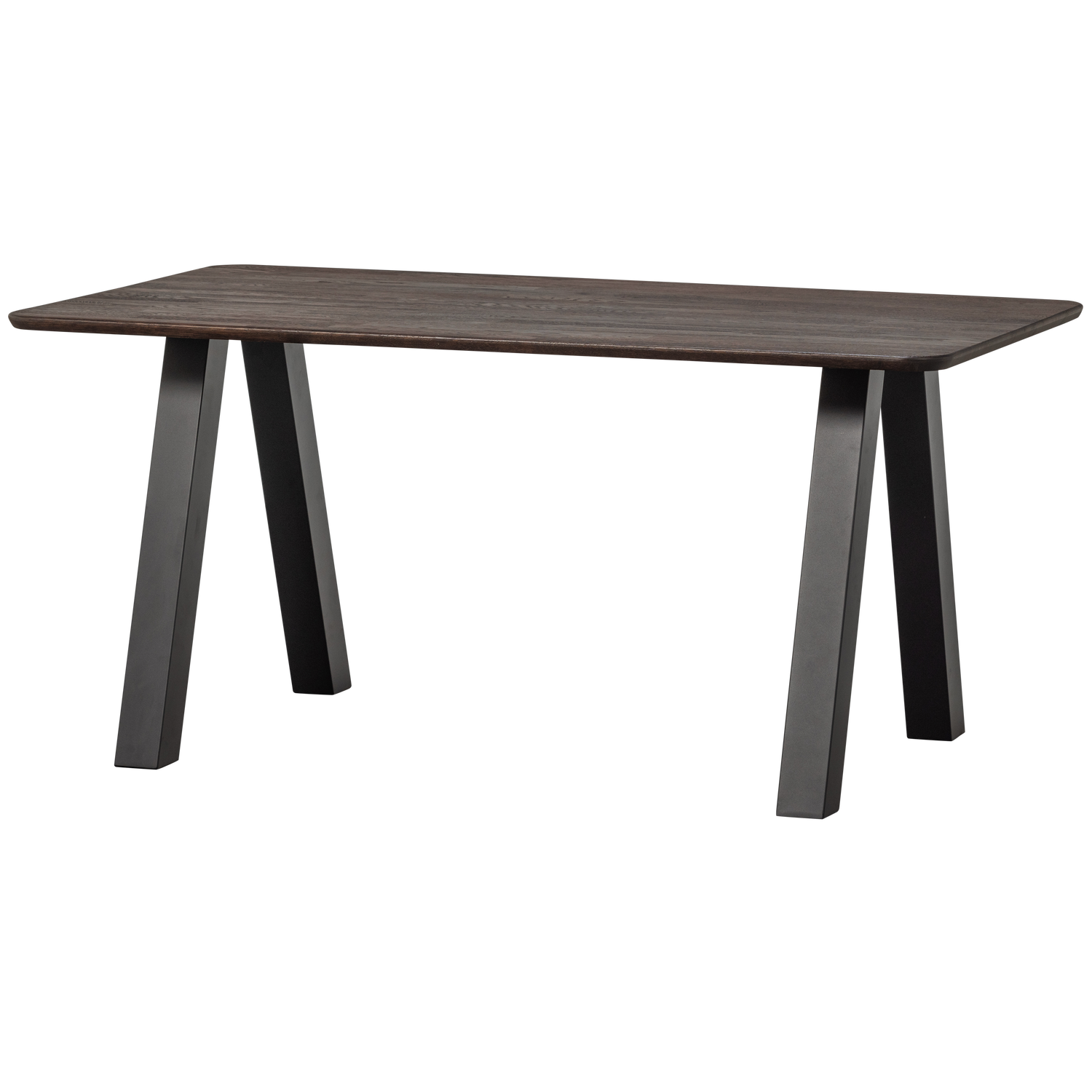 Tablo eettafel afgerond vingerlas 160x90 cm mystic brown